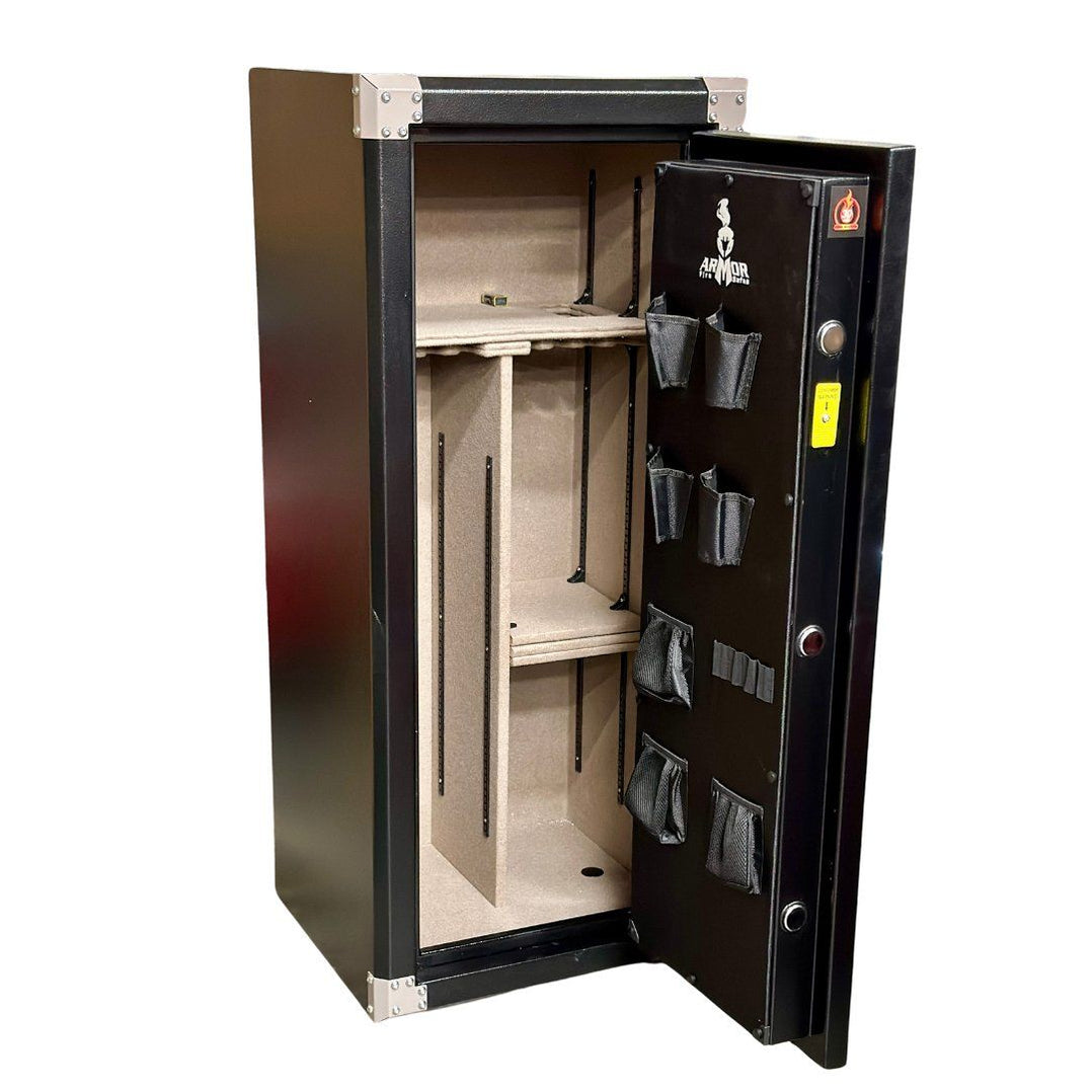 Armor (AM-24GFS) 24-Gun Fire Resistant Convertible Safe - Titanium Ser ...