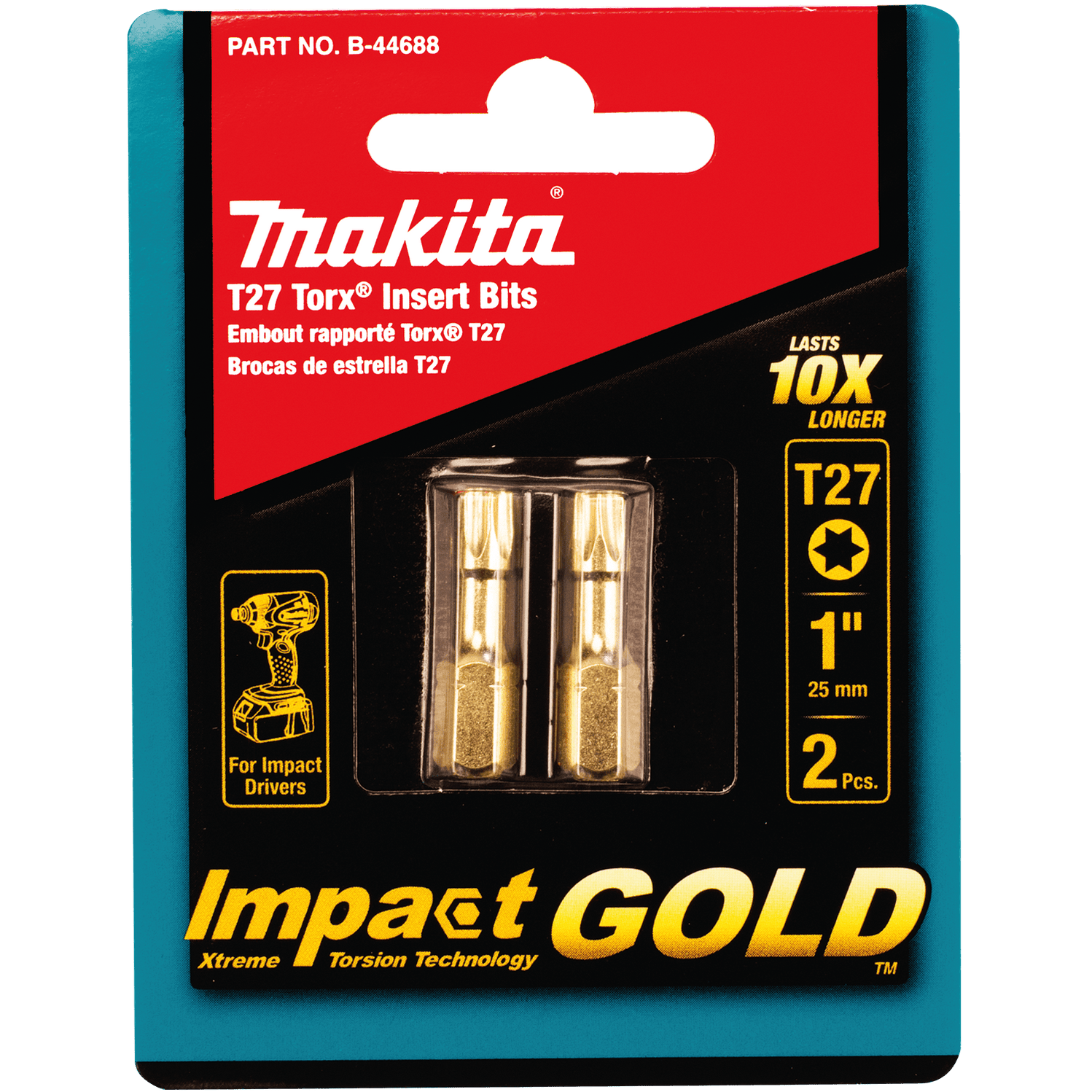 Makita | Impact GOLD® Torx Insert Bit, 2/pk — Pacific Power Tools