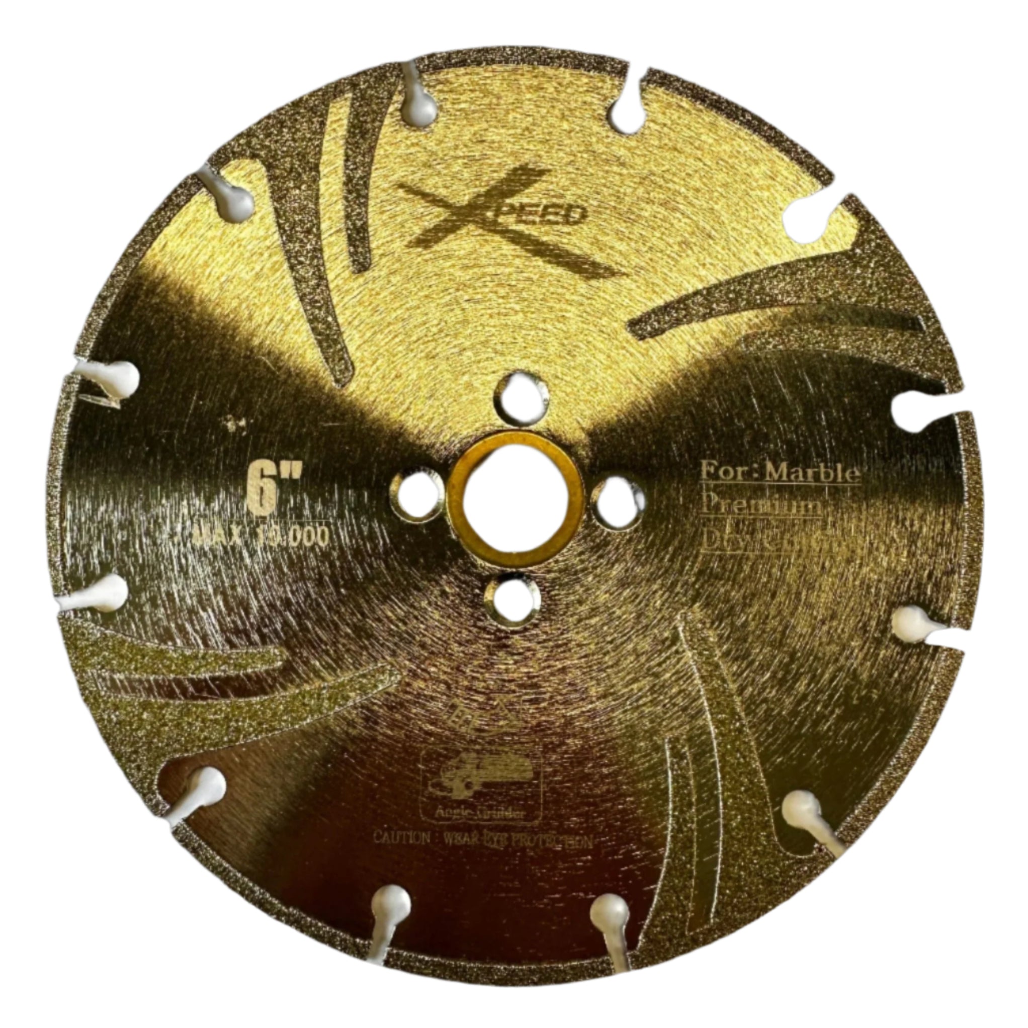 Pro Diamond Marble Blade - Supreme 6" x 0.085 x 7/8"- 5/8" w/ side dia ...